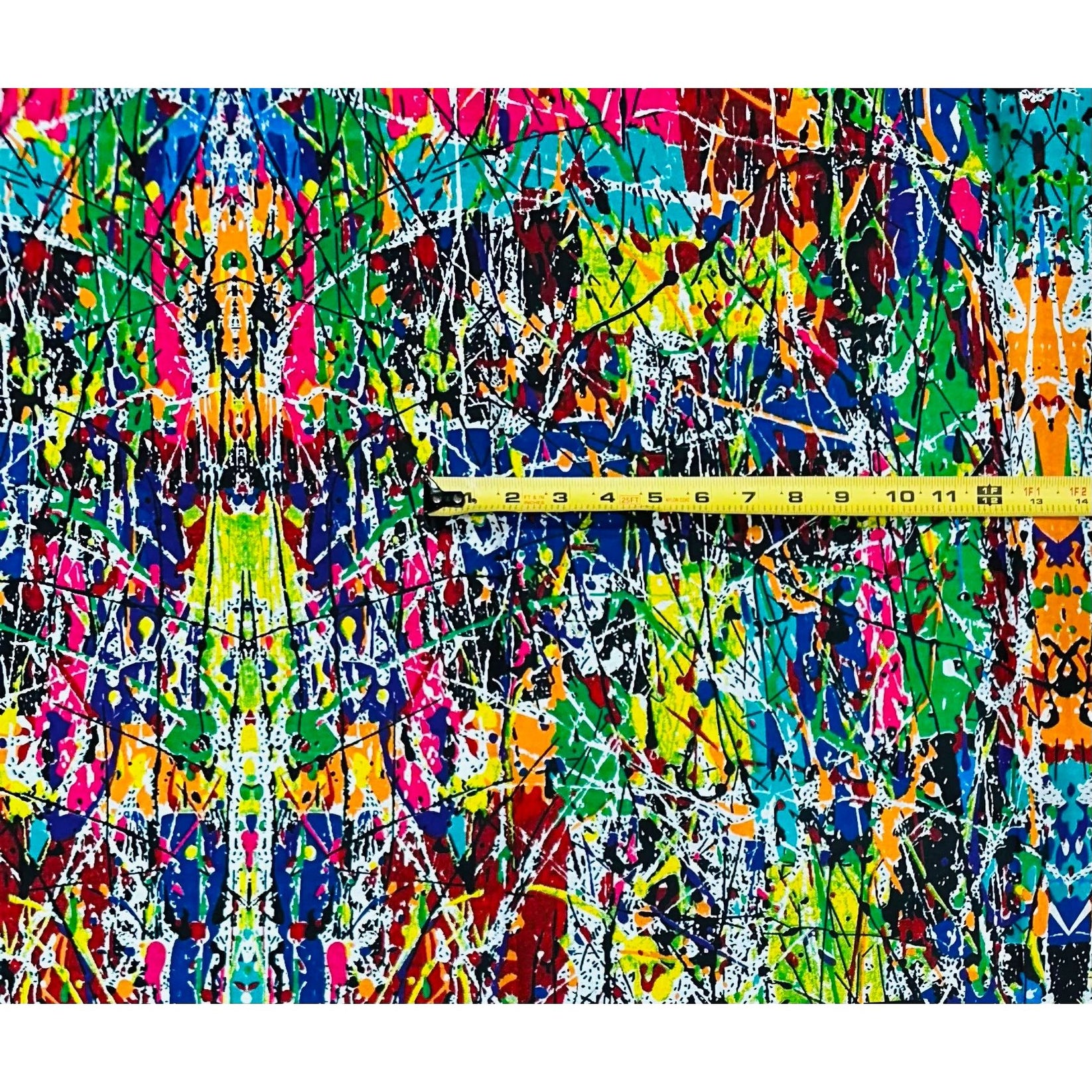 African Print Fabric/ Ankara - Multicolored 'Genesis Remix' Design, Ya ...